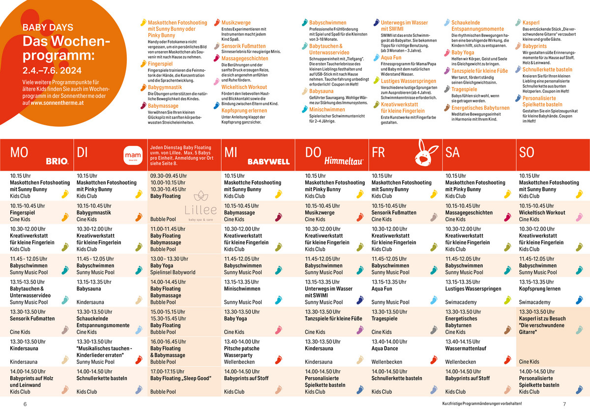 Bay Days Wochenprogramm: Sonnentherme Lutzmannsburg